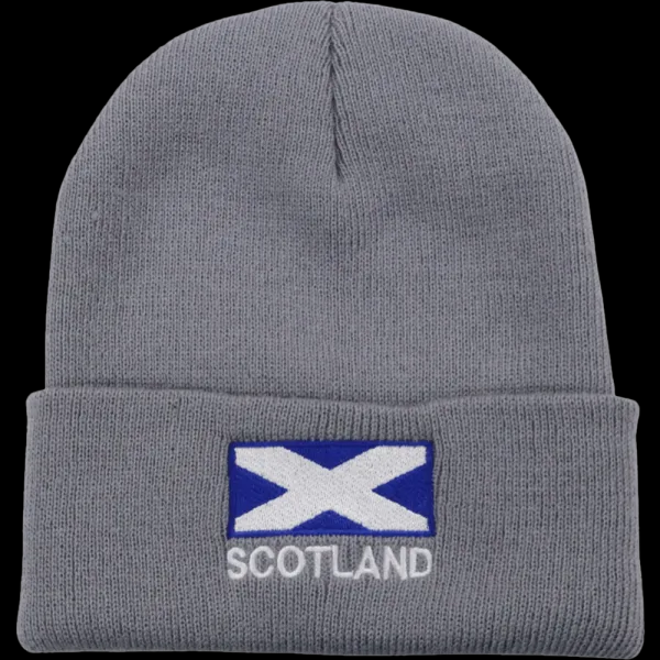Scotland Beanie Hat Grey | Caps & Beanies | The Scottish Shop